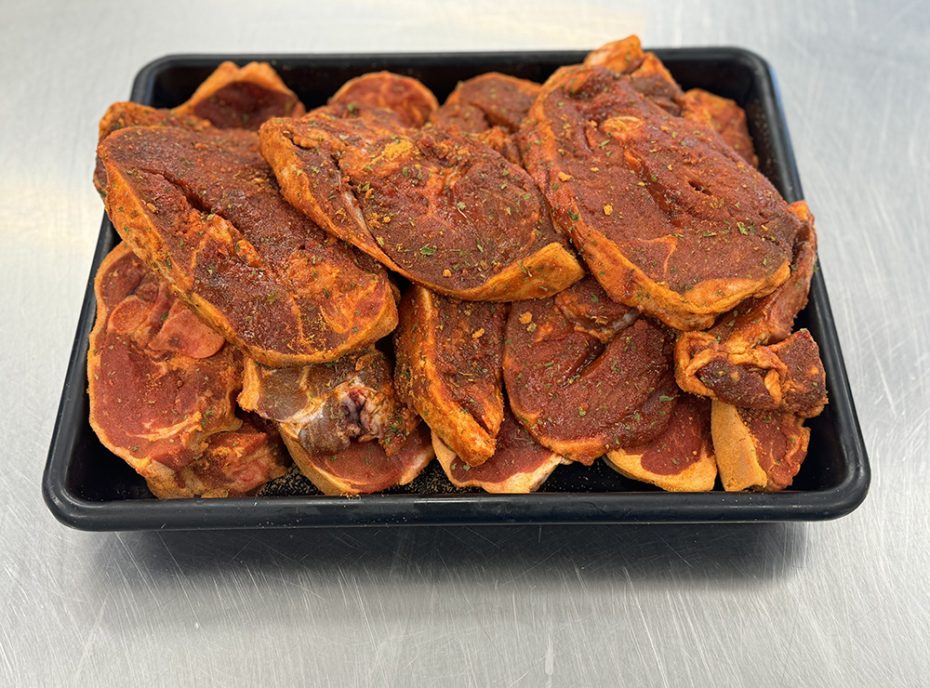 Lamb – Shoulder chops oriental mint – Scotty's Meats